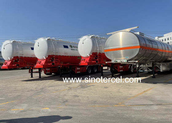 Customized 60CBM Oil Tanker Semi Trailer With Pump and flow meter