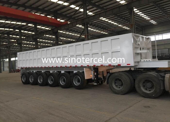Steel Transportation Semi Tipper Truck Tri Axle Semi Tipper Trailer