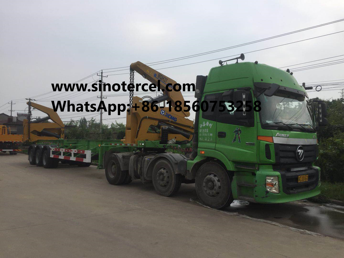 Container Sidelifter Trailer 3 Axle 20 Feet and 40 Feet Container XCMG ...