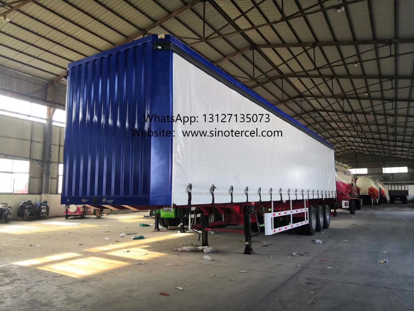 3-Axle FUWA Container Semi-Trailer Superior Load Stability Fuel ...