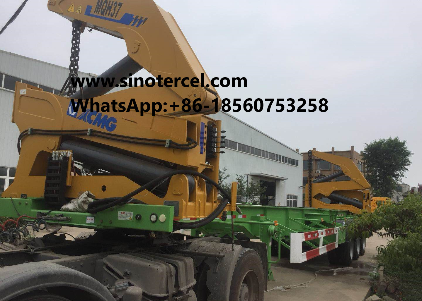 Strength Steel Chassis Sidelifter With 37 Tons Lifting Capacity