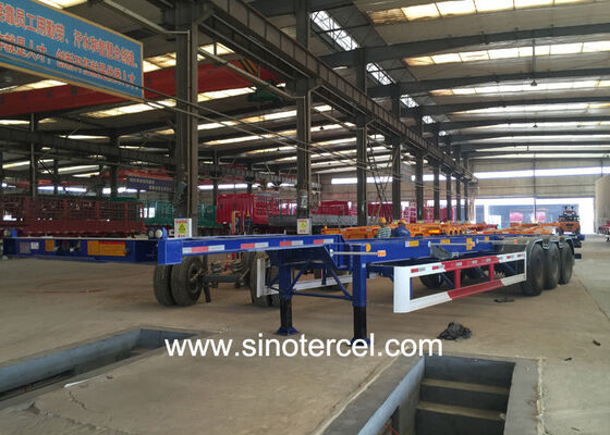 JOST 28ton Shipping Container Semi Trailer 40ft Flatbed Semi Trailer ...