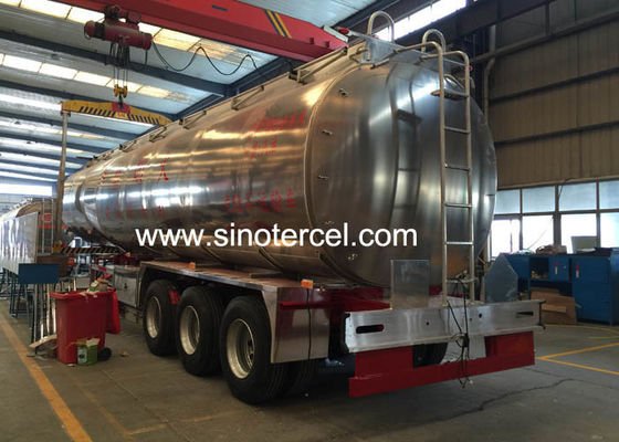 25 Cubic Meters Tanker Trailer 3.5inch Kingpin Oil Tanker Semi Trailer