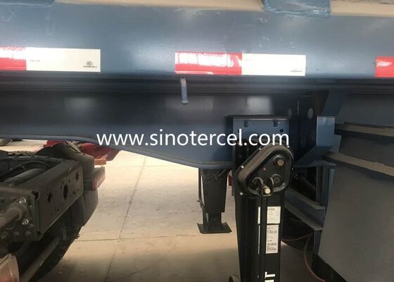 Capacity 24Cbm Tipper Semi Trailer Truck With Leaf Spring Suspension